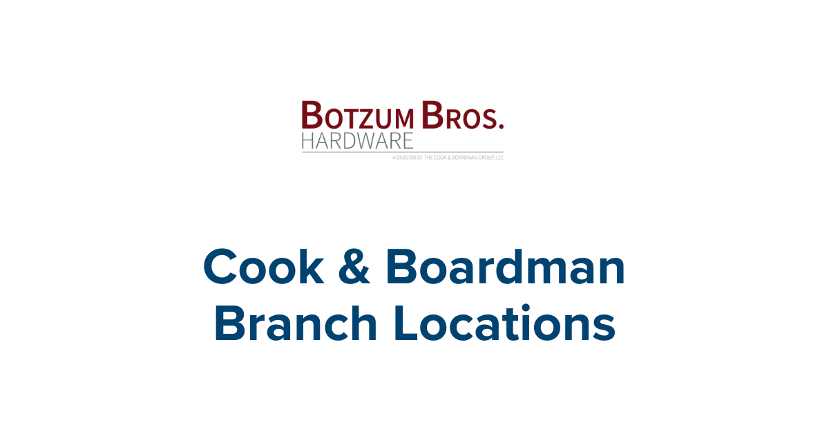 Botzum Bros. Hardware - The Cook & Boardman Group